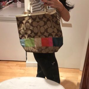 Coach | Bags | Coach Signature Logo Tote Bag | Poshmark